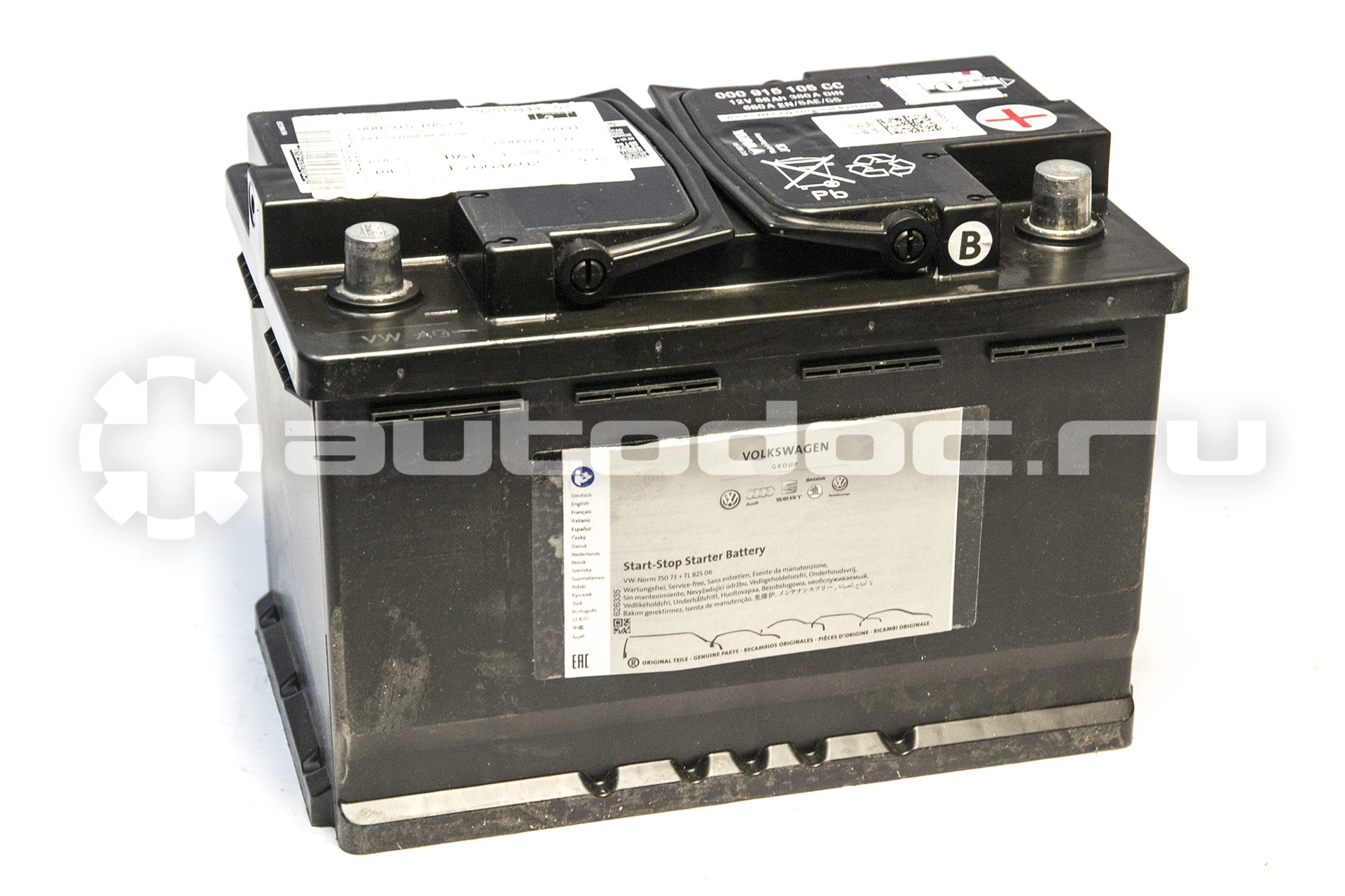 Купить аккумулятор VAG 000915105CC 68 А | ч 12V 680EN обратной ...