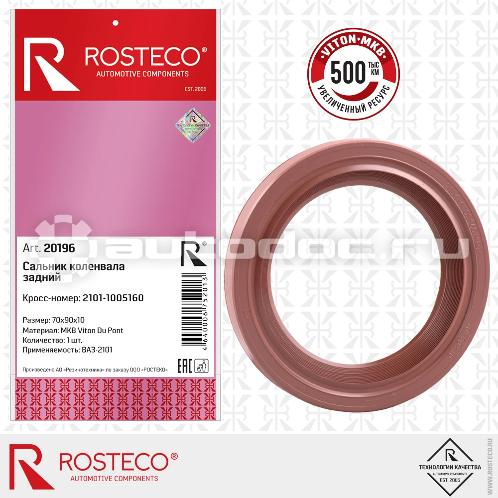 ROSTECO 20196 - Сальник