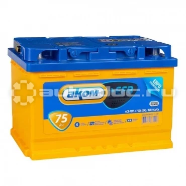 Купить аккумулятор AKOM +EFB 4607034731113 75 А | ч 12V 750EN обратной ...