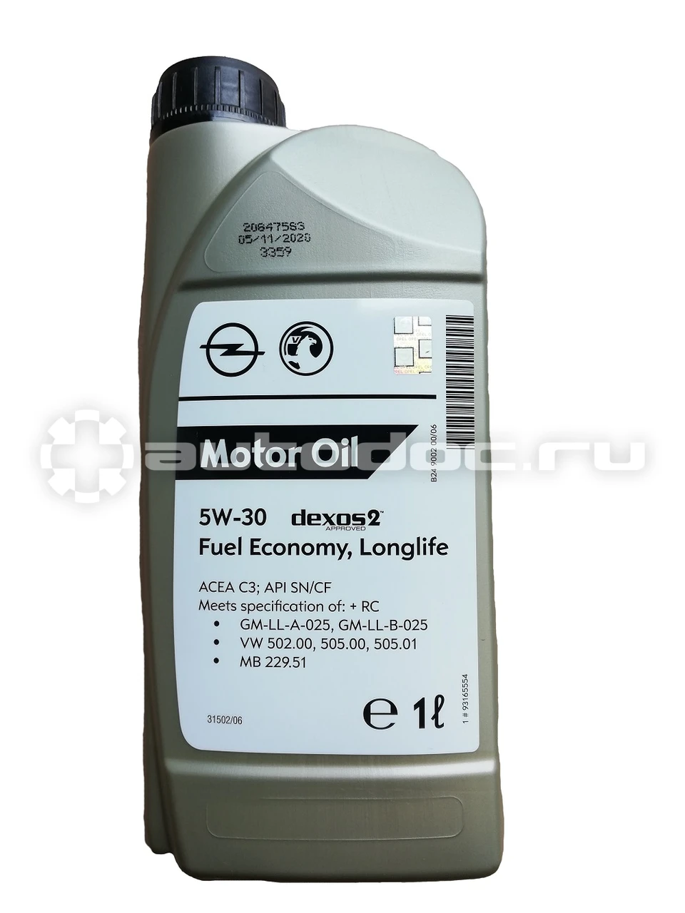 GENERAL MOTORS 93165554 - Масло